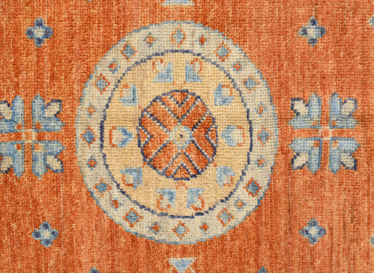 Muted Orange Afghan Chobi Rug 178cm x 129cm – Knot n' Co