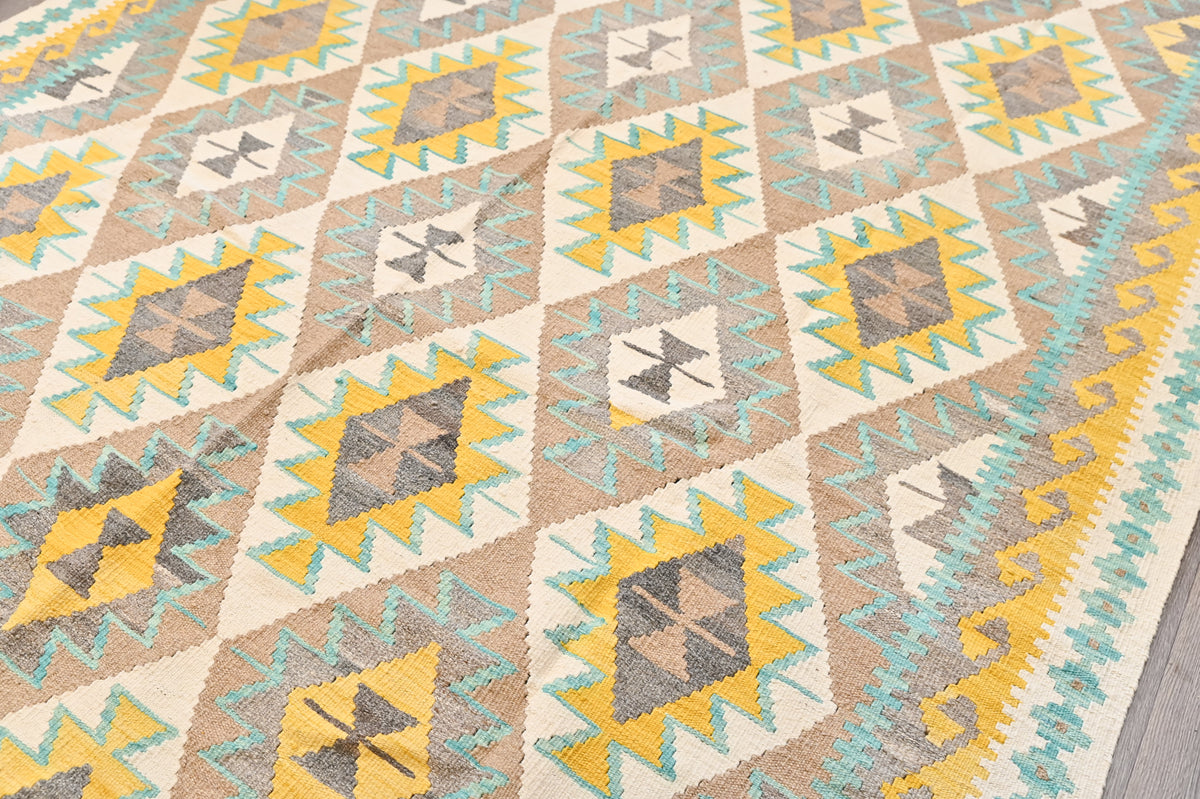 Muted Multicolour Boho Kilim 294cm x 211cm – Knot n' Co