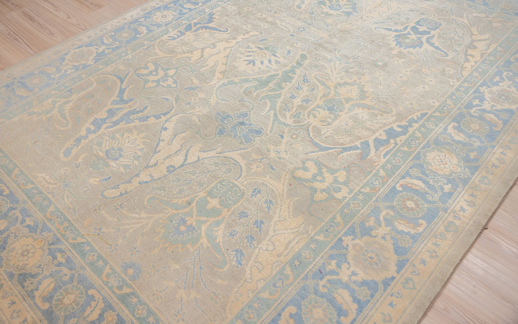 Muted Blue Afghan Chobi Wool Rug 296m x 204cm – Knot n' Co